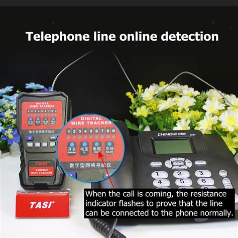 TA8866C Line Finder Network Cable Tester Telephone Line Checker Electronic Pro