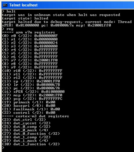 Getting Started With The Arm Gcc Compiler On Windows Part 5 Debugging With Openocd The