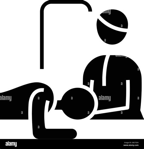 Head Massage Black Icon Concept Illustration Vector Flat Symbol