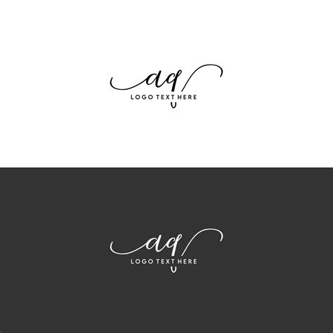 Aq Initials Letter Logo Aq Signature Aq Monogram Aq Initials 16412588 Vector Art At Vecteezy