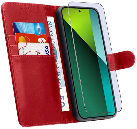 ETUI do Xiaomi Redmi Note 13 Pro 5G SKÓRZANE PORTFEL BOOK TOKRA CASE SZKŁO Krainagsm Sklep
