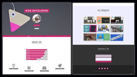 Responsive Web Developer Portfolio Personal Portfolio Website Design