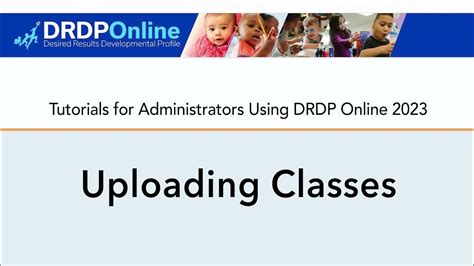 Uploading Classes In Drdp Online Youtube