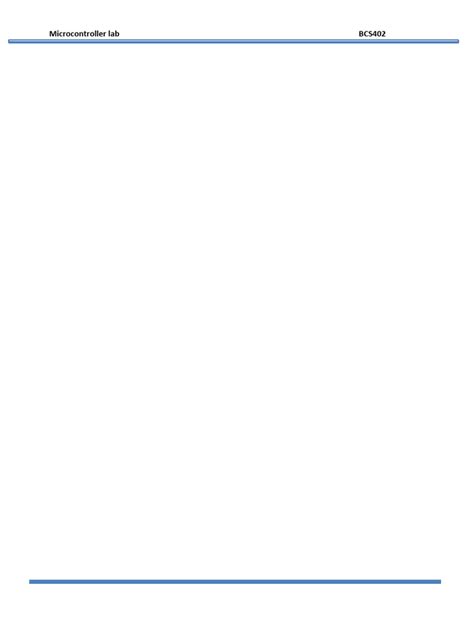 Microcontroller Lab Manual Pdf Microcontroller Computer Programming