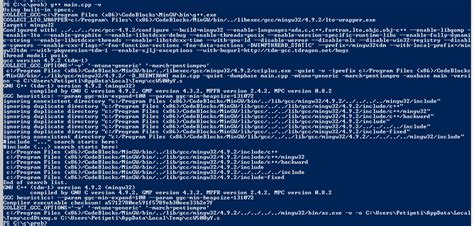 C Mingw G Creates No Output In Powershell Stack Overflow