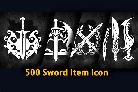 Flat Gui Rpg Sword Item Icons 2d Icons Unity Asset Store