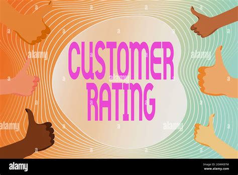 Text Sign Showing Customer Rating Business Approach Each Point Of The