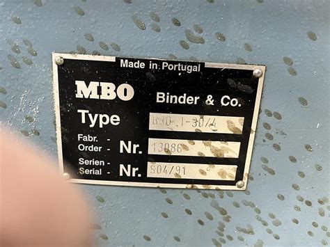 Used Sold Mbo B 30 Folder At Capital Equipment Solutions Inc