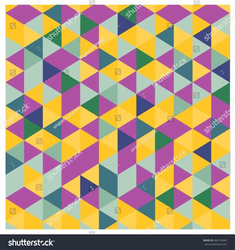 Vector Abstract Geometric Cube Triangle Angular Stock Vector Royalty