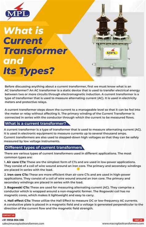 What Is Current Transformer And Its Types Current Transformer Transformers Electromagnetic