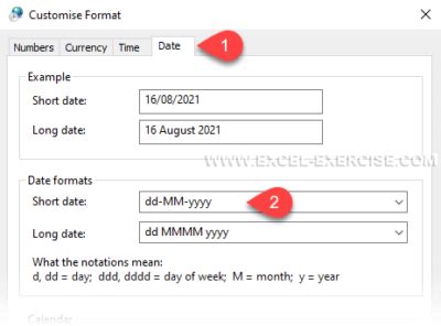 Change The Default Date Format In Excel