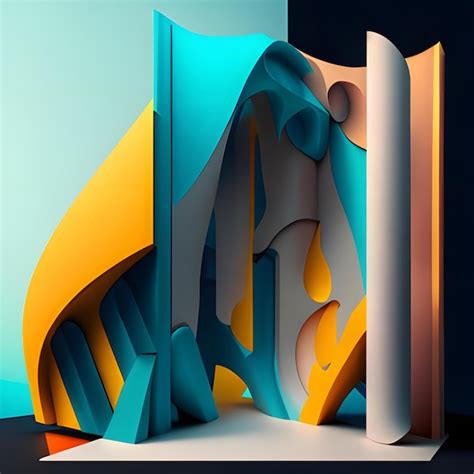 Premium Photo An Abstract Architectural Design With Unconventional Shapes And Angles Style