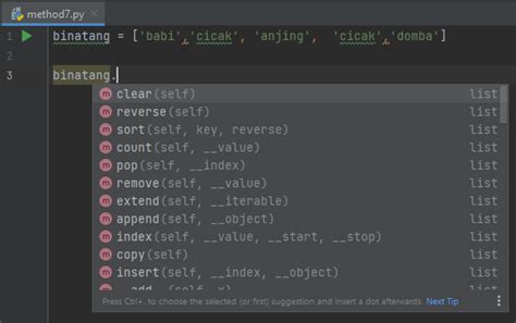 Method Pada List Pemrograman Python Pt Proweb Indonesia