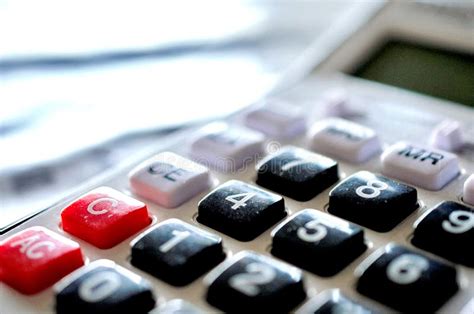 Simple Calculator Buttons Numbers Stock Photo Image Of Close Black