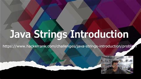 Solved Java Strings Introduction Hackerrank Youtube