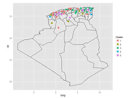 R Color Region Polygons According To Cluster Label Geographic Information Systems Stack