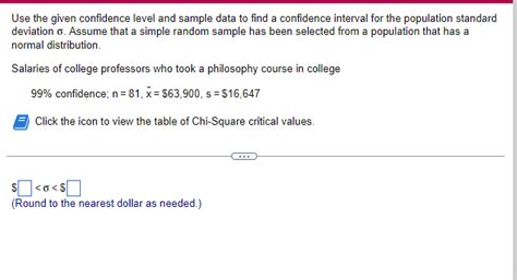 solved use the given confidence level and sample data to