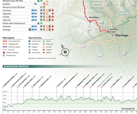 Hiking Map Colorado