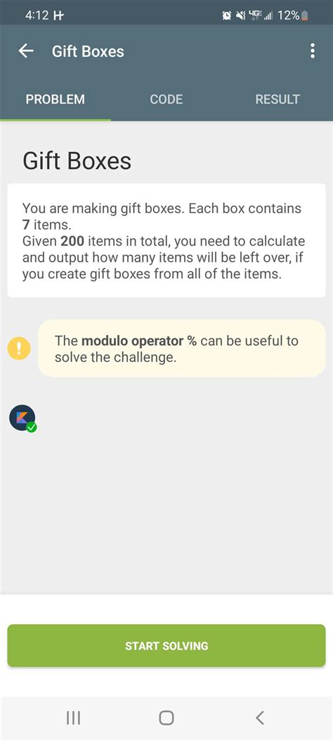 Solo Learn Problem Unable To Figure It Out Rkotlin