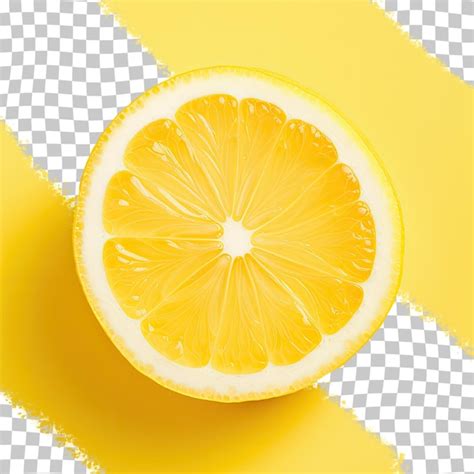 Premium PSD | Lemon slice on transparent background
