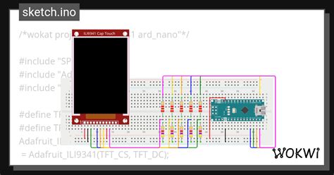 Test Ili9341 Ardnano W Shift 33v Wokwi Esp32 Stm32 Arduino Simulator