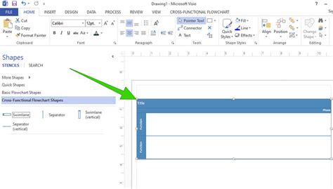 How To Use Visio In Cross Functional Flowchart Making