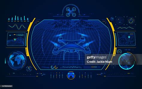 Drone Interface High Res Vector Graphic Getty Images