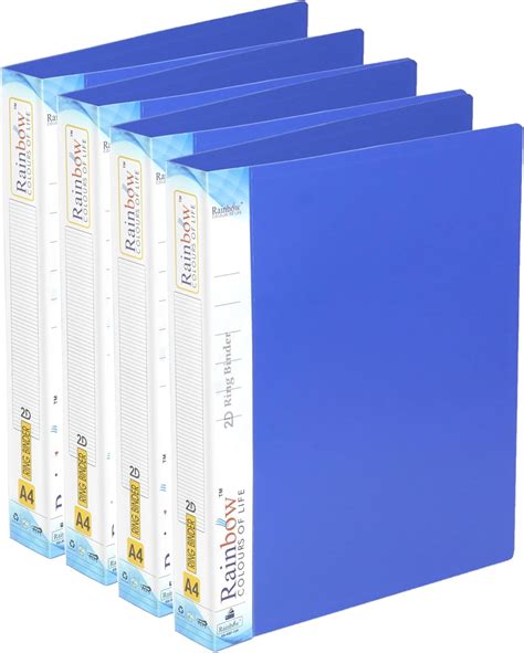 Shuban Plastic File Folder 2d Ring Clip Binder A4 Size Heavy Plastic