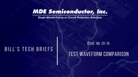 Test Waveform Comparison Mde Semiconductor