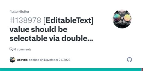 [editabletext] value should be selectable via double click on web in
