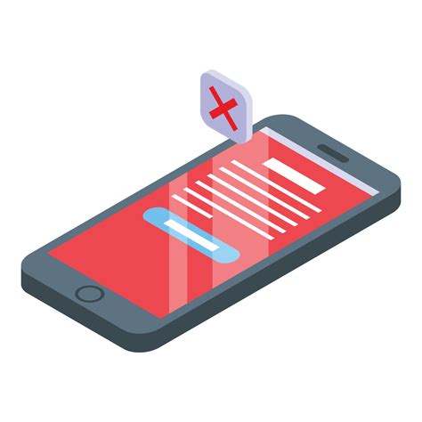 Malware Phone Icon Isometric Style 15874899 Vector Art At Vecteezy