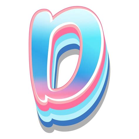 Premium Vector A Colorful Letter P With A White Background