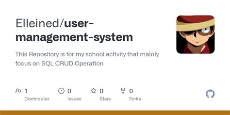 Github Elleineduser Management System This Repository Is For My School Activity That Mainly