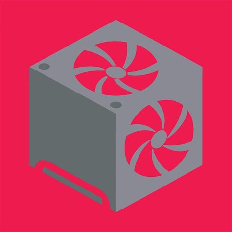 premium vector computer hardware components parts and devices