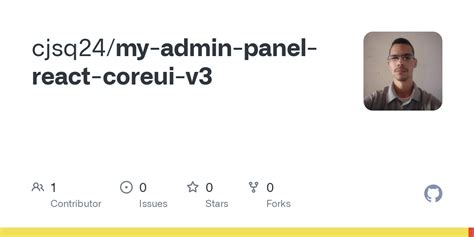Github Cjsq My Admin Panel React Coreui V