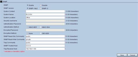 SNMP Configuration On The RV W VPN Router Cisco