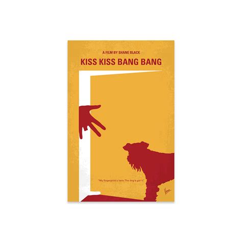 Icanvas Kiss Kiss Bang Bang Minimal Movie Poster By Chungkong No Frame Print Wayfair