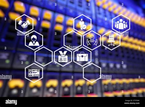 Data Protection Cyber Security Privacy Business Internet Technology Concept Data Center Server