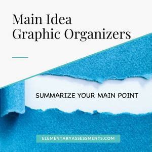 Super Cool Main Idea Graphic Organizers Free Printables