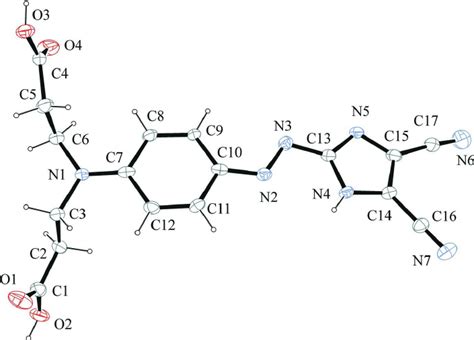 Ortep View Of The Molecular Structure Of The Title Compound Thermal
