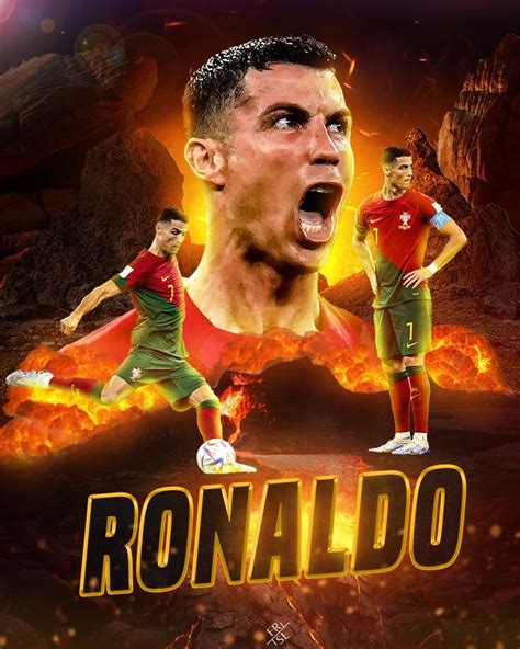 Cristiano Ronaldo Sports Design Poster Flyer Football Produk