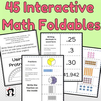 Interactive Math Notebook Foldables By Teacher Mom Power TpT