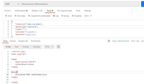 Node Red Connect Authtoken Error Node Red Home Assistant Community