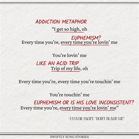 Dont Blame Me Meaning Love Made Me Crazy Swiftly Sung Stories