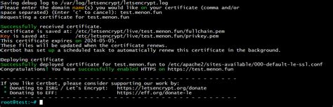 Securing Apache With Lets Encrypt SSL Certificate On Debian
