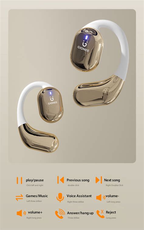 Gionee Jl Bluetooth Earphones Open Ear Wireless Sports Headphones Stereo Bone Conduction