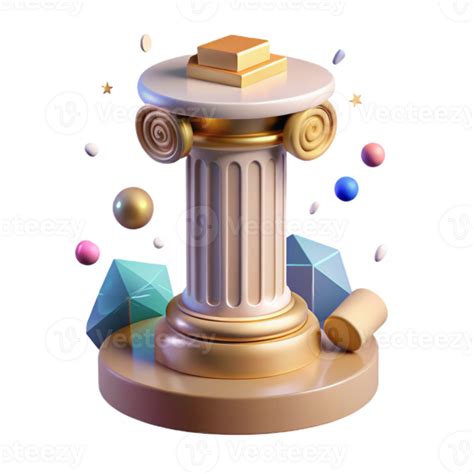 Extraordinary Artistic Column Pedestal Isolated Classical Architecture Element 59117275 Png