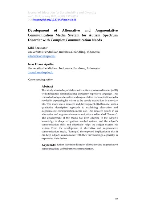 pdf development of alternative and augmentative communication media