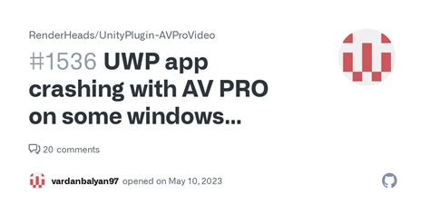 Uwp App Crashing With Av Pro On Some Windows Machine · Issue 1536