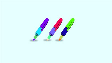 Premium Vector Color Pen